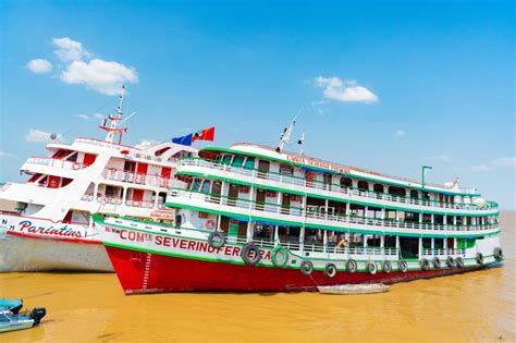 Parintins Brazil December 06 2015 Cruise Ferry Ship At Harbour