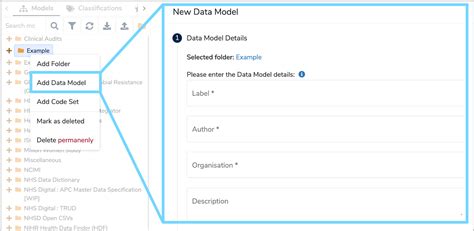 Create A Data Model Documentation