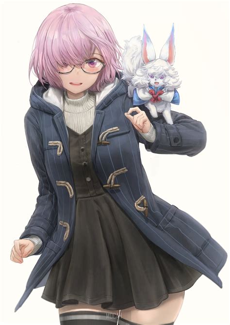 Anime Girl Shielder Fategrand Order Fategrand Order Fgo Short