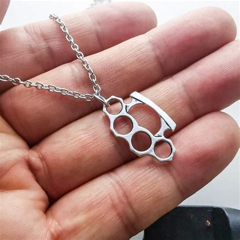 Brass Knuckle Necklace Gothikah