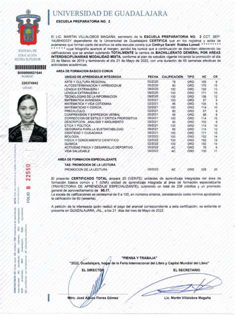 Certificado Preparatoria Pdf
