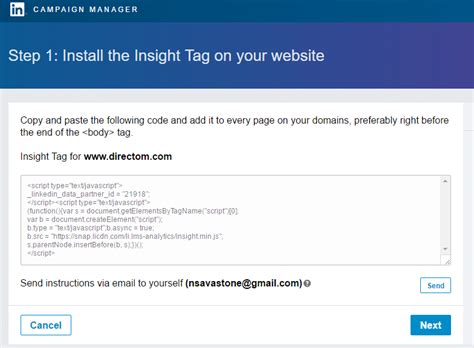Linkedin Conversion Tracking Dom
