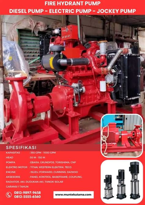 Electric Fire Pump 500 Gpm Pt Muntek Berkah Utama