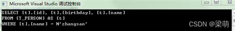 efcore 7 查看efcore转换后的sql语句 ef 获取执行后的sql csdn博客