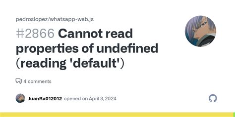 Cannot Read Properties Of Undefined Reading Default · Issue 2866