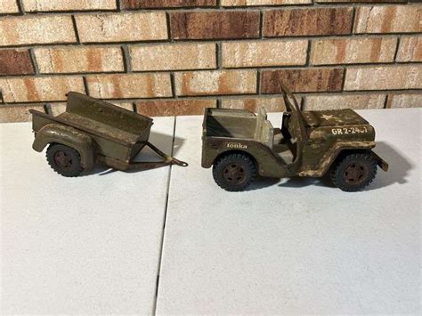 Tonka Model Military Vehicle And Wagon Kaufman Realty And Auctions