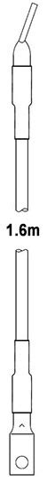 Compression Strut Fibreglass 90Â° Offset Stainless Steel Lugs 16m