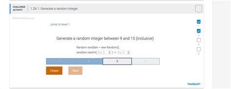 Solved Generate A Random Integer Between 9 And 15