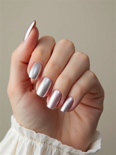 15 Chrome Nails With Subtle Metallic Accents Youll Love