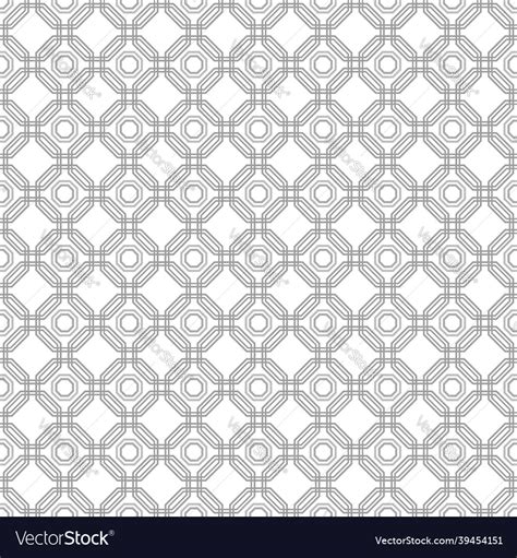seamless abstract pattern with octagonal vector image