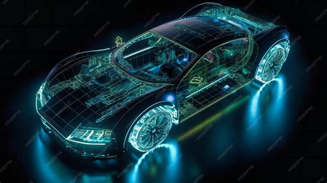 A Stunning Image Of A Cuttingedge Autonomous Vehicle Showcasing Its