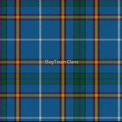 Clan Bain Tartan By Bagtown Clans Redbubble