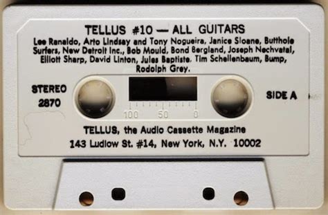 Die or D.I.Y.?: Various Artists ‎– "All Guitars!" (Tellus #10) 1985