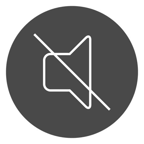 Mute Button Circle Icon Ad