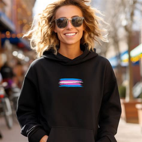 Subtle Trans Pride Hoodie Transgender Flag Sweatshirt That Is Popular