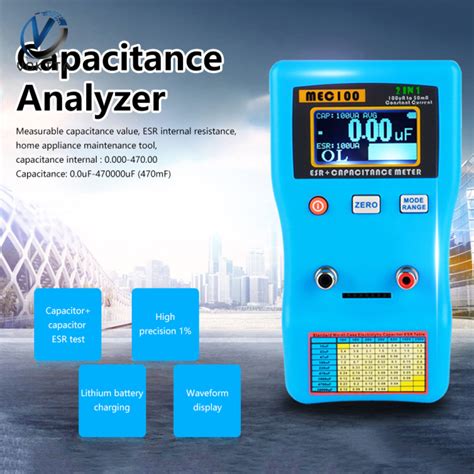 Voktta Mec 100 Esr Meter Digital Capacitance Meter Automatic Range