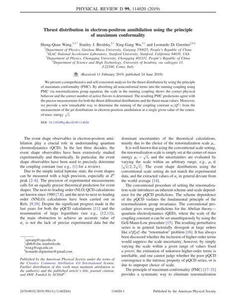 Pdf Thrust Distribution In Electron Positron Annihilation Using The Principle Of Maximum