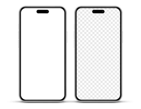 Premium Vector 3d High Quality Smartphone Mockup With Dynamic Island And Isolated Background