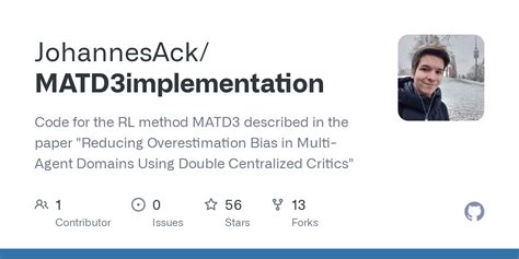 GitHub JohannesAck MATD Implementation Code For The RL Method MATD Described In The Paper
