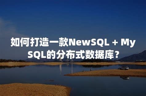 如何打造一款NewSQL MySQL的分布式数据库 PingCAP 平凯星辰