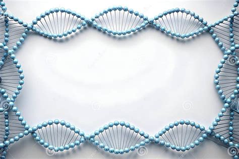 3d Ai Powered Bioinformatics Border Frame Concept As A Minimalistic Border Frame With Dna