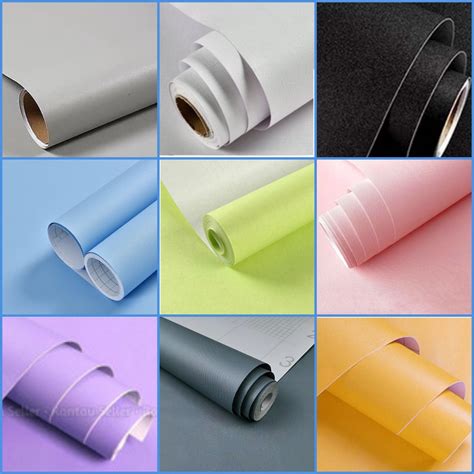 Jual Produk New Wallpaper Sticker Dinding Motif Polos Premium
