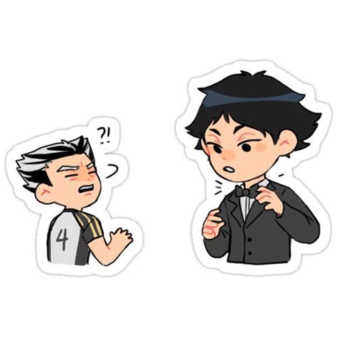 Bokuto Akaashi Sticker For Sale By Gomee Art Kawaii Stickers