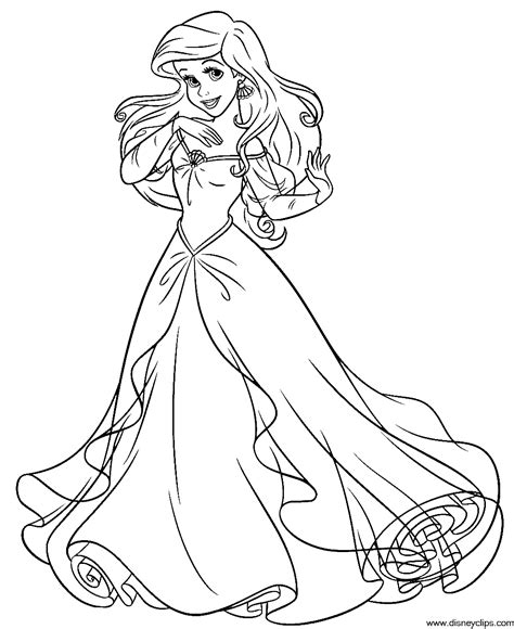 Printable Ariel Coloring Pages