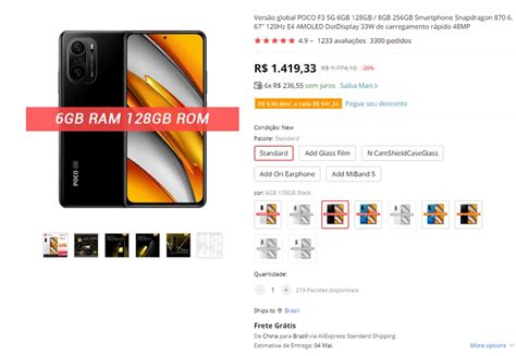 Celular Xiaomi Poco F Gb Gb Global Deep Ocean Blue Azul Internacional Canaltech Ofertas