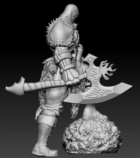 Stl File Dragon Slayer Korthan The Goliath Dandd Fighter Warrior