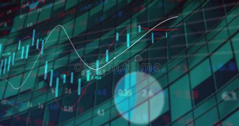 Animation Of Data Processing And Diagram Over Modern Building Stock Footage Video Of Digitally