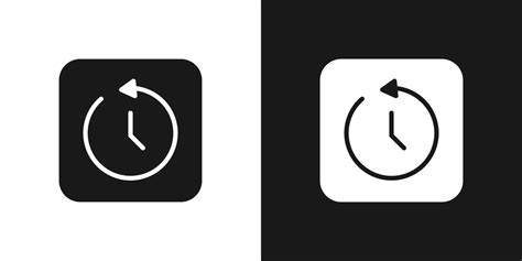 Clock With Arrow Circle Arrow Icon Time Symbol Isolated Illustration 48712649 Vector Art At