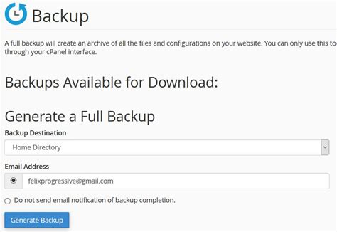 Cara Mudah Backup Dan Restore Website Melalui Cpanel Nizam Komputer