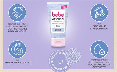 Bebe Facial Cleansing, Wash Gel and Mild Makeup Remover, for Normal ...
