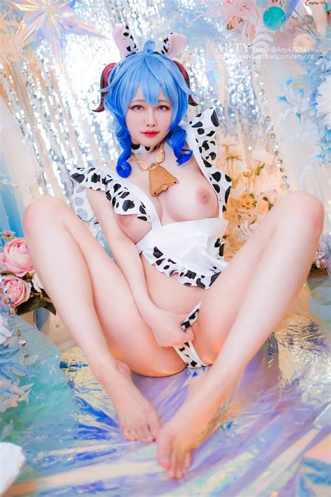 Arty Huang Arty亚缇 cosplay Ganyu Genshin Impact photos Cosplaytele