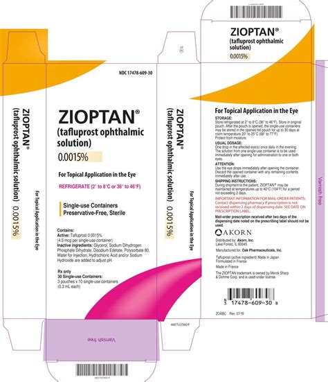 Zioptan Fda Prescribing Information Side Effects And Uses