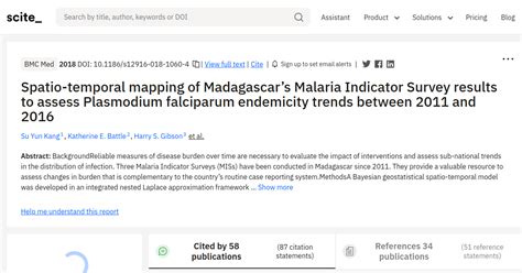 Spatio Temporal Mapping Of Madagascars Malaria Indicator Survey Results To Assess Plasmodium