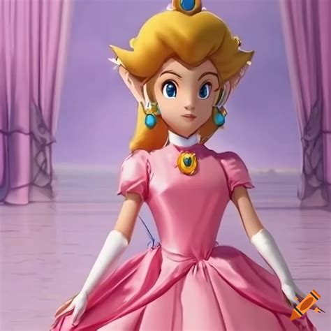 Cosplay Of Link Dressed As Princess Peach On Craiyon