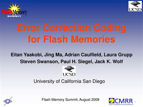 Ppt Error Correction Coding For Flash Memories Powerpoint