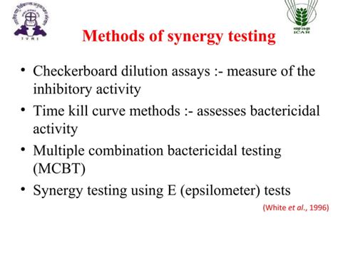 Methods For Determining Fractional Inhibitory Concentration Fic Ppt