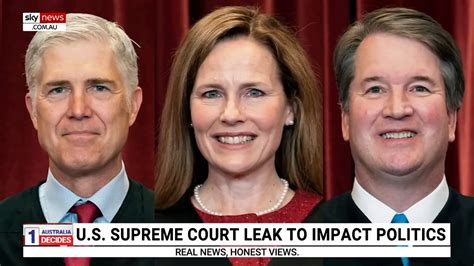 Us Supreme Court Leak Is ‘seminal Event Sky News Australia