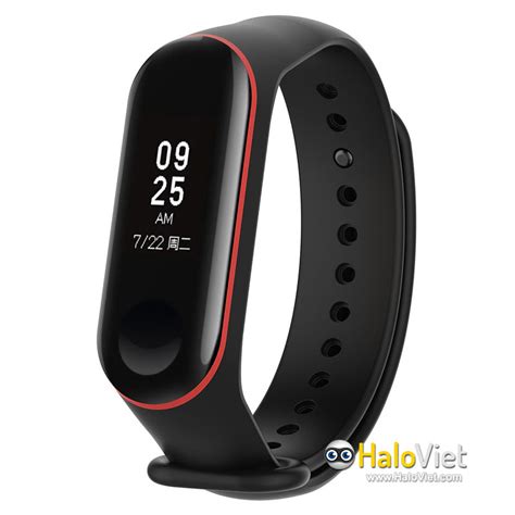 Dây đeo thay thế cho vòng đeo tay thông minh Xiaomi Mi Band viền màu Halo Việt