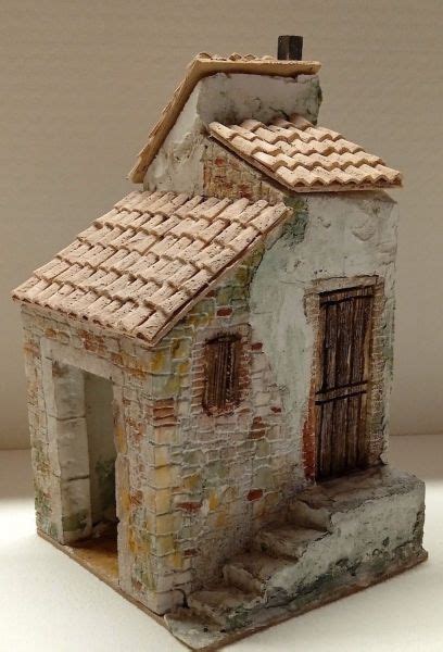 Traditional Style House For 3 1 Inch Nativity Scene With Real Plaster