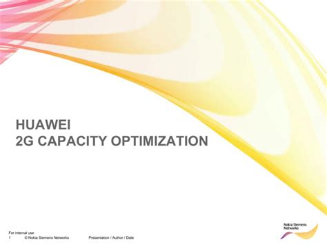 Huawei 2g Capacity Optimization Presentation
