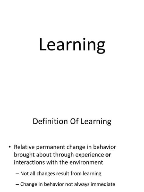 Learning Pdf