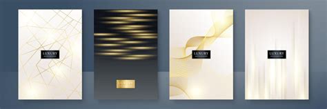 Premium Vector Technology Cover Background Design Set Luxury Line
