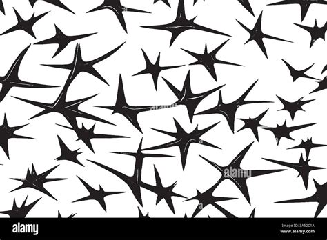 Black And White Abstract Star Pattern Stock Vector Image And Art Alamy