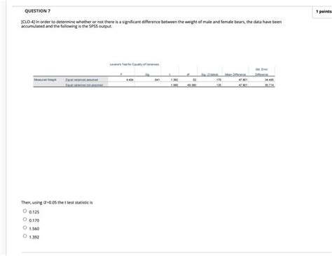 Solved Question 7 1 Points Iclo 4 In Order To Determine