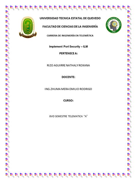Implement Port Security Ilm Pdf Controlador De Interfaz De Red
