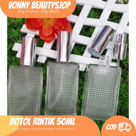 BOTOL KOTAK RINTIK 50 ML DRAT BOTOL KOSONG ISI ULANG PARFUM Lazada
